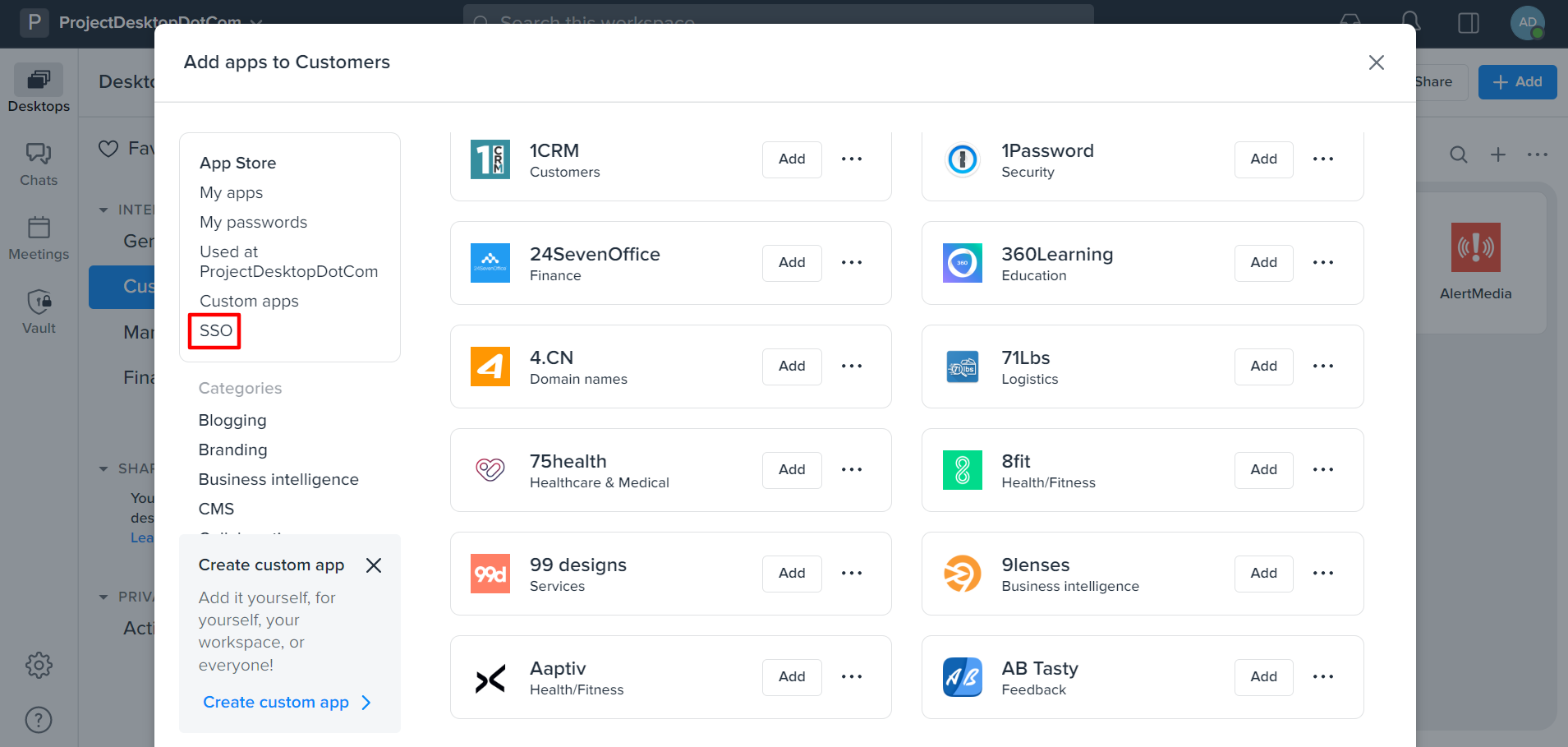 SSO (Single Sign-On) | Support | Webtop.com